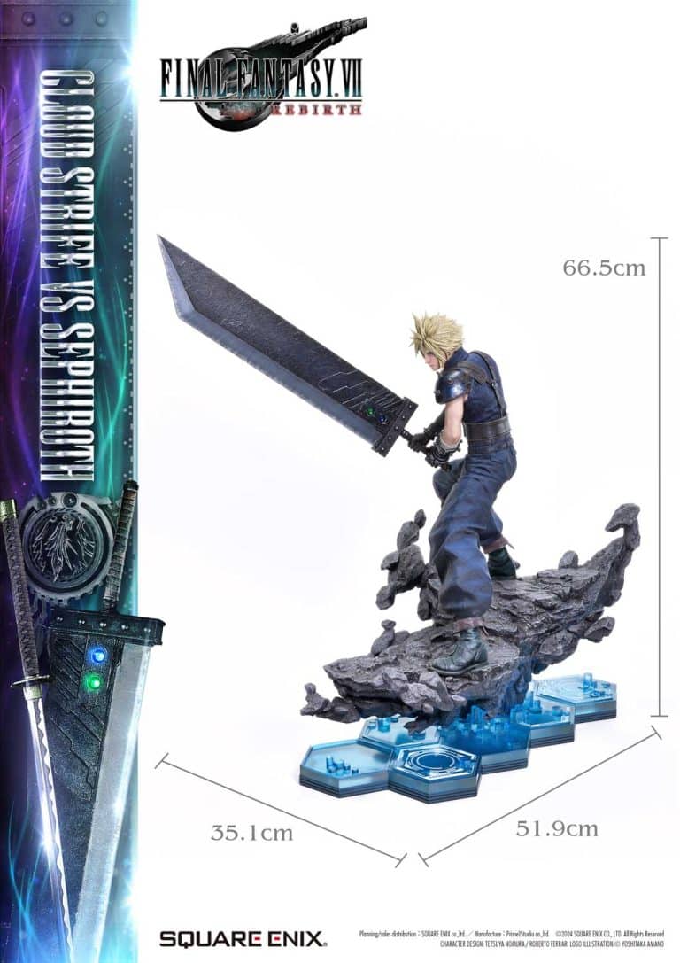 Cloud Strife Vs. Sephiroth Deluxe Statue Set Final Fantasy VII Rebirth ...