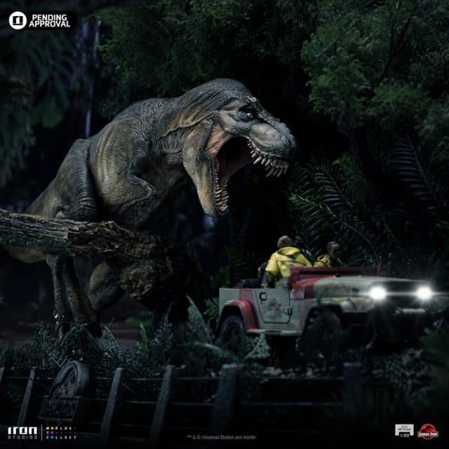 T-Rex Chase Statue - Comic Concepts