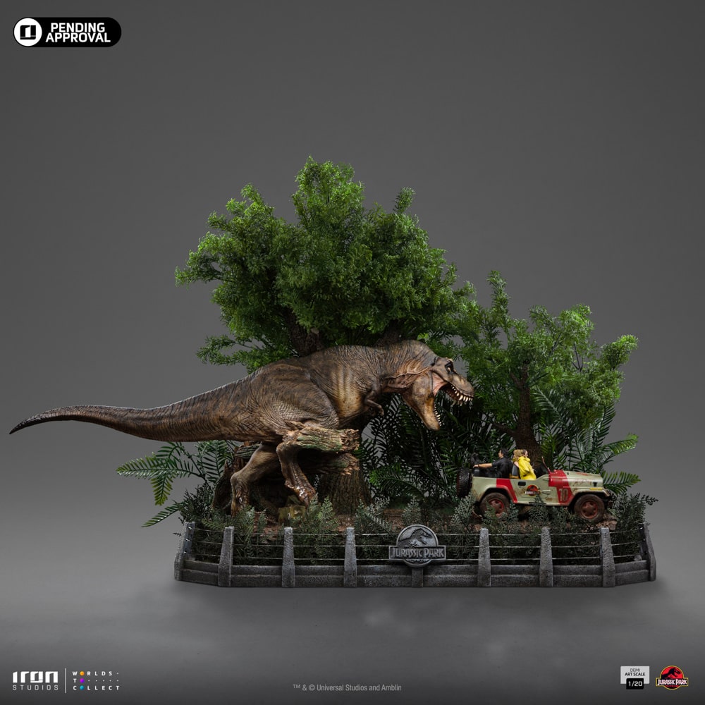T-Rex Chase Statue - Comic Concepts
