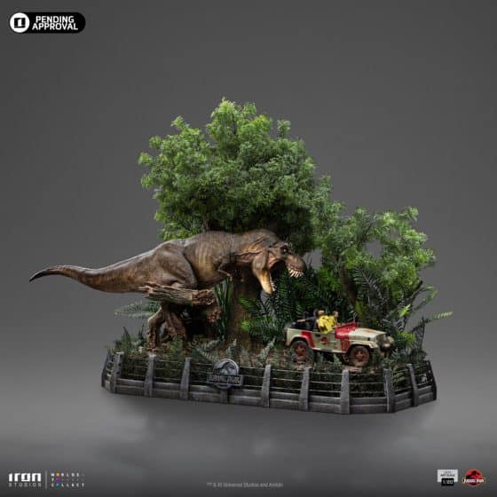 T-Rex Chase Statue - Comic Concepts