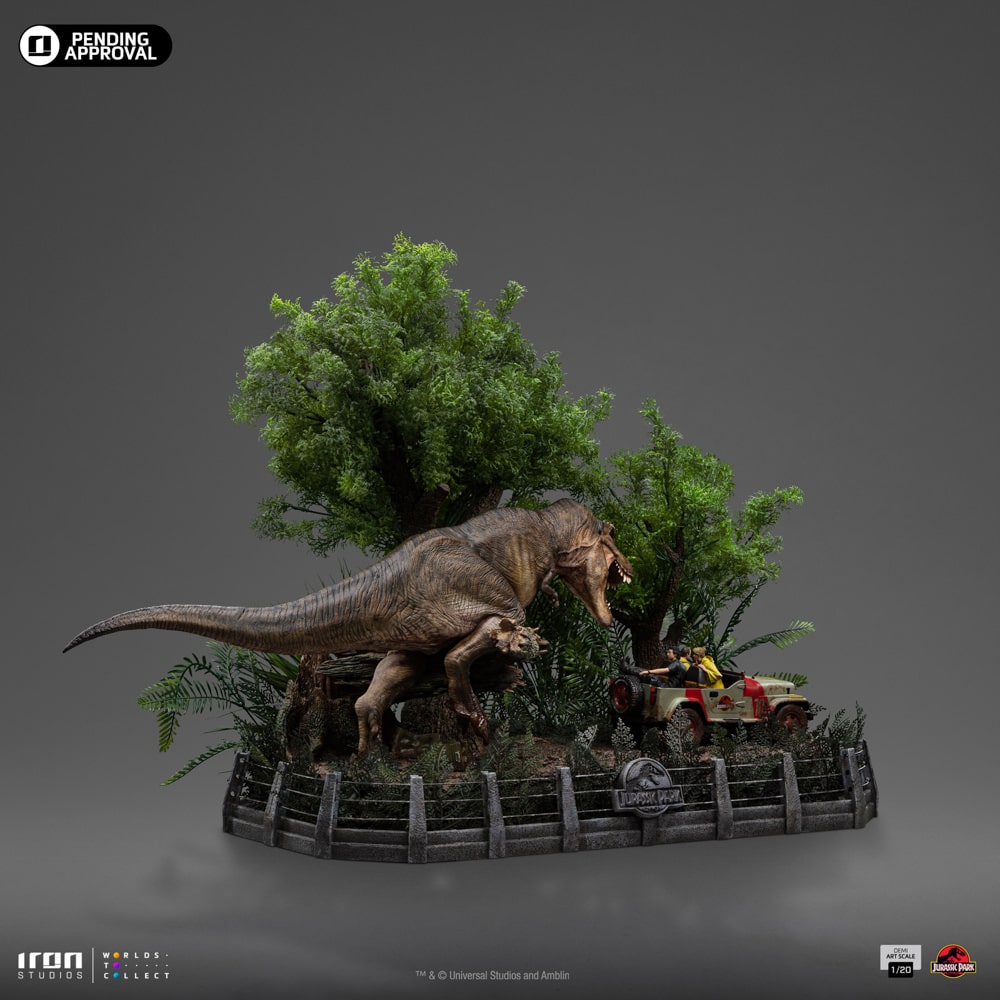 T-Rex Chase Statue - Comic Concepts