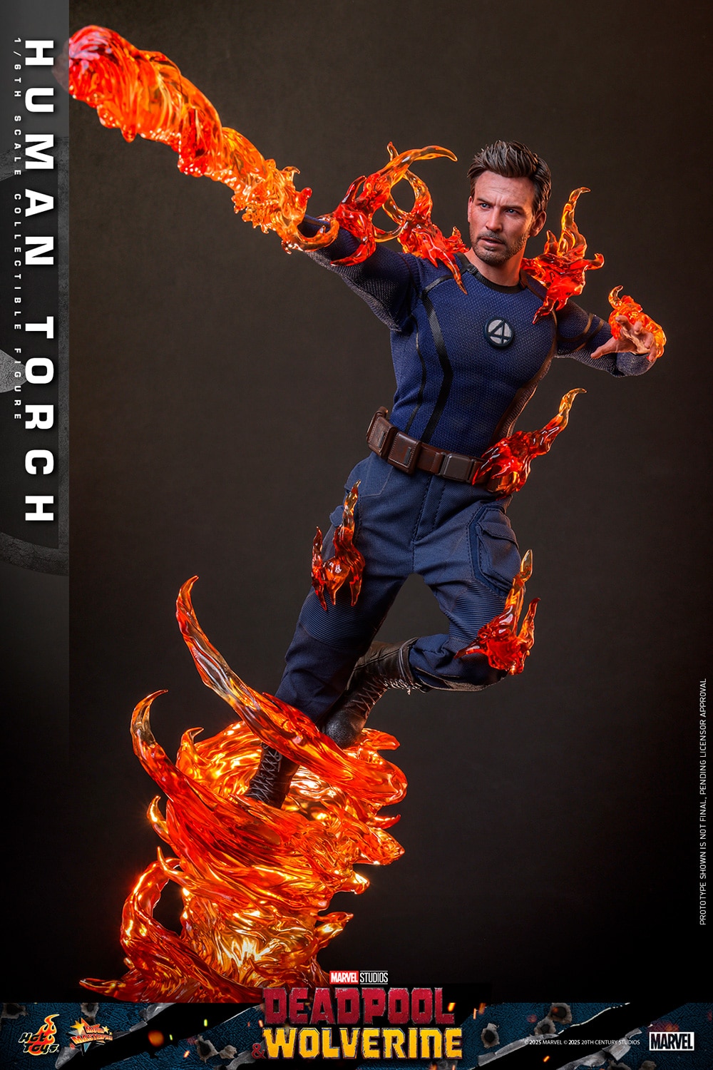Human Torch Sixth Scale Figure Deadpool VS Wolverine Limited ...