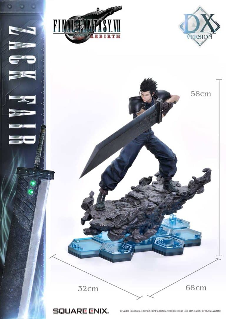 Zack Fair Deluxe Edition Statue Limited Final Fantasy VII Rebirth ...