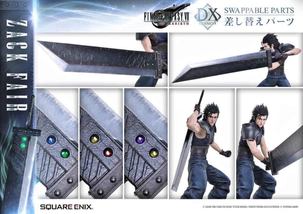 Zack Fair Deluxe Edition Statue Limited Final Fantasy VII Rebirth ...