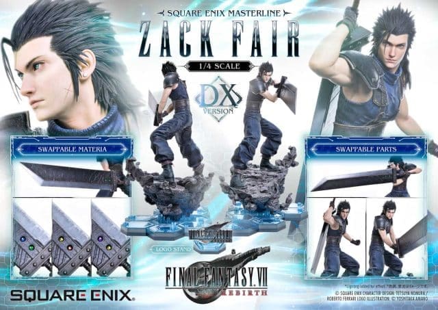 Zack Fair Deluxe Edition Statue Limited Final Fantasy VII Rebirth ...