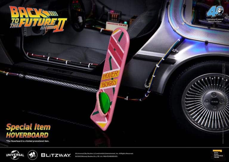 Back To The Future 2 Time Machine Sixth Scale Vehicle 1:6 DeLorean ...