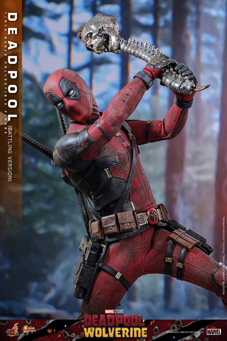 Deadpool Battling Version Sixth Scale Figure Marvel Limited Collectible ...