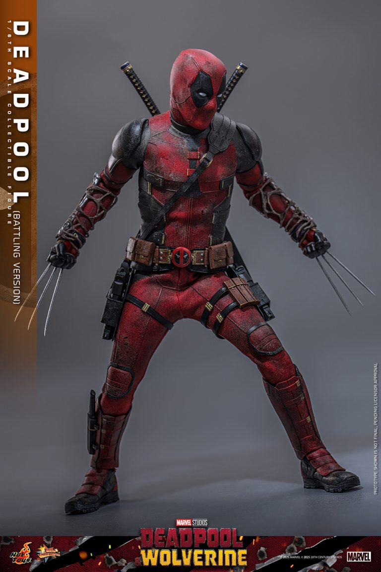Deadpool Battling Version Sixth Scale Figure Marvel Limited Collectible ...