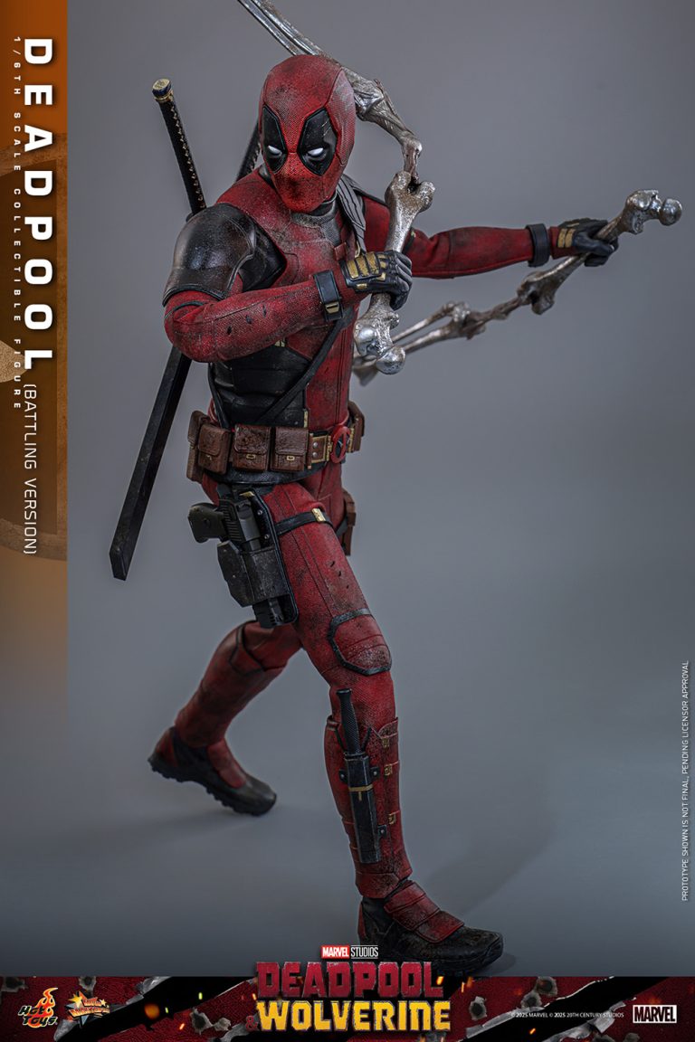 Deadpool Battling Version Sixth Scale Figure Marvel Limited Collectible ...