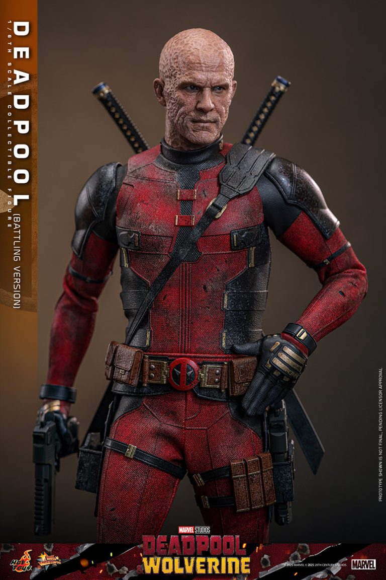 Deadpool Battling Version Sixth Scale Figure Marvel Limited Collectible ...