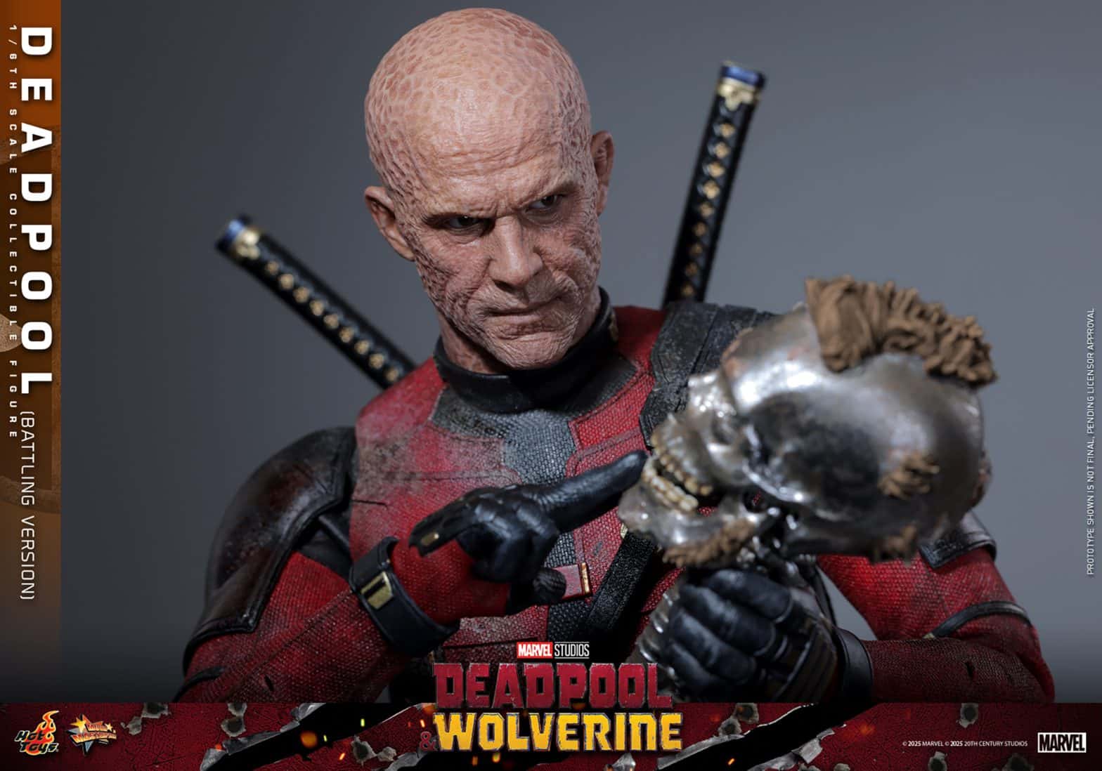 Deadpool Battling Version Sixth Scale Figure Marvel Limited Collectible ...