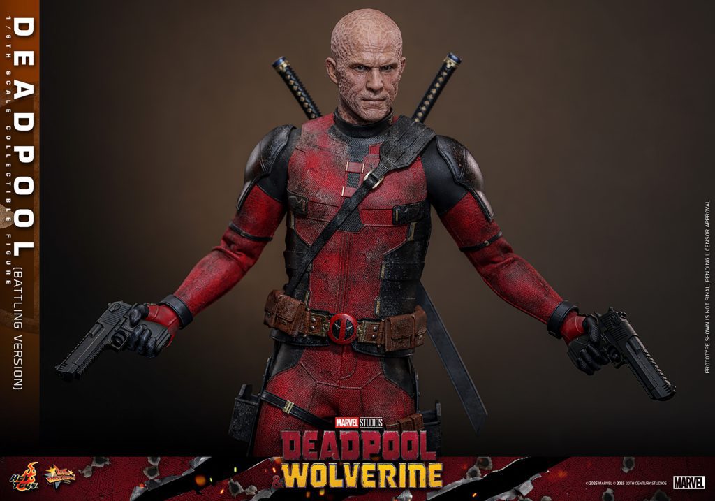 Deadpool Battling Version Sixth Scale Figure Marvel Limited Collectible ...