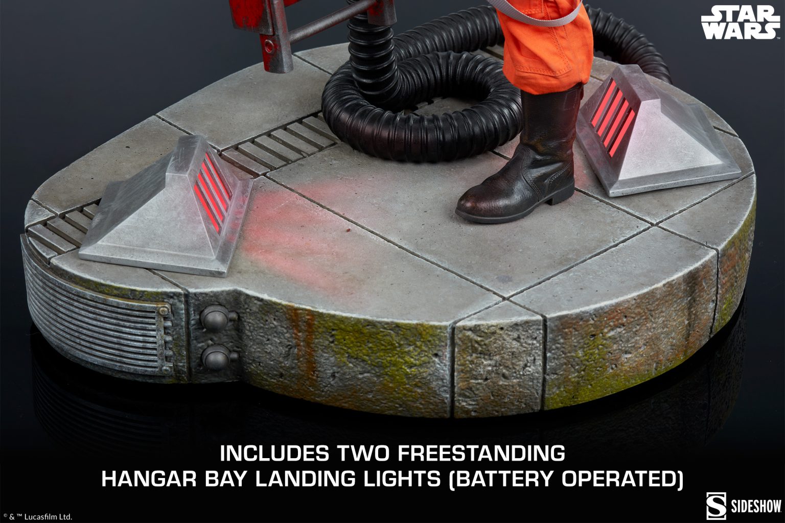 Luke Skywalker and X-Wing: Red Five, Standing By Premium Format Figure ...