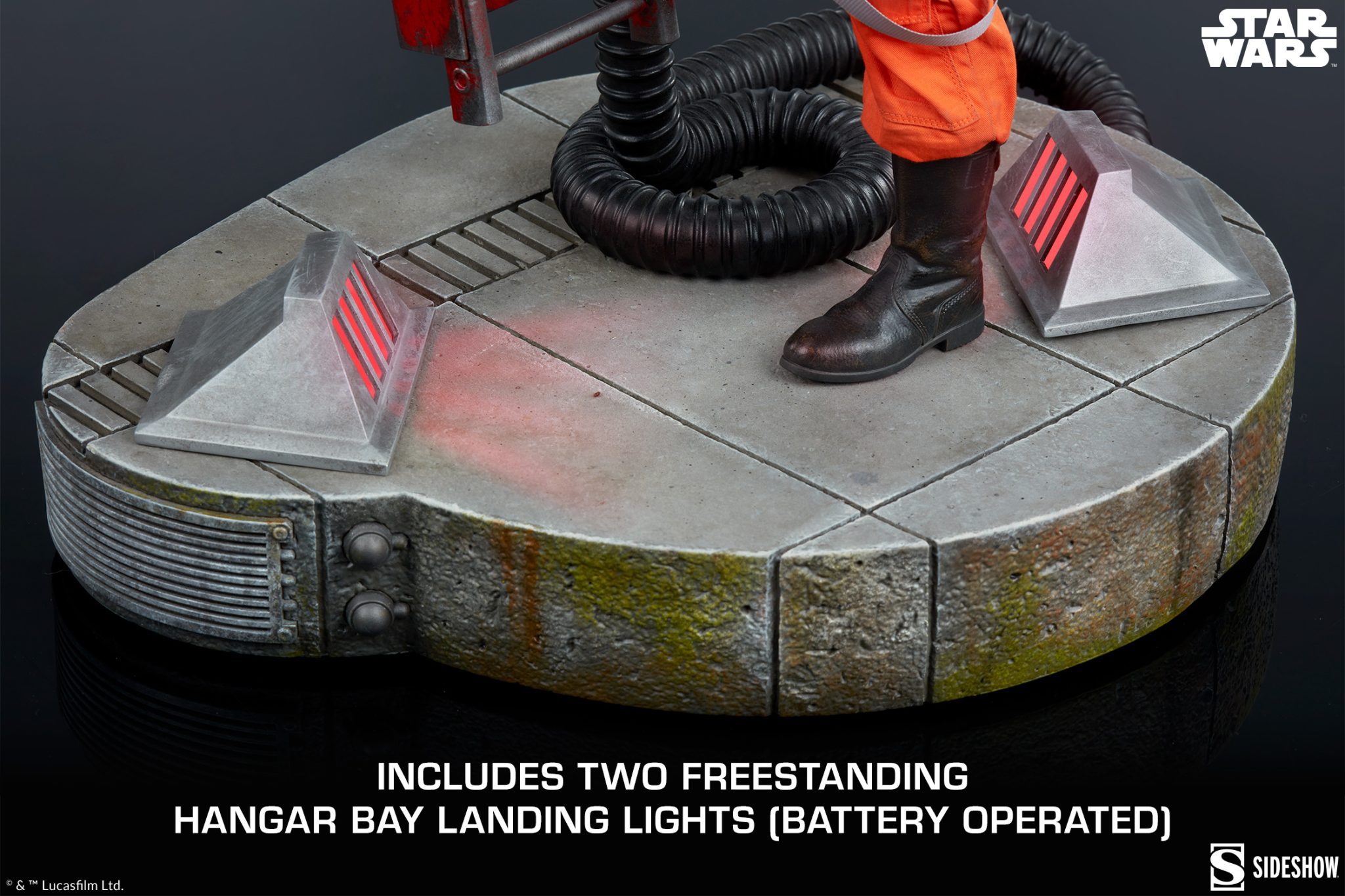 Luke Skywalker and X-Wing: Red Five, Standing By Premium Format Figure ...