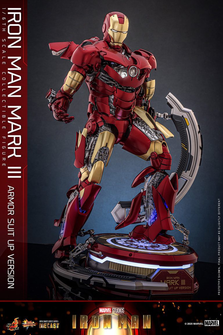 Iron Man Mark III Armor Suit Up Version Sixth Scale Figure Marvel ...