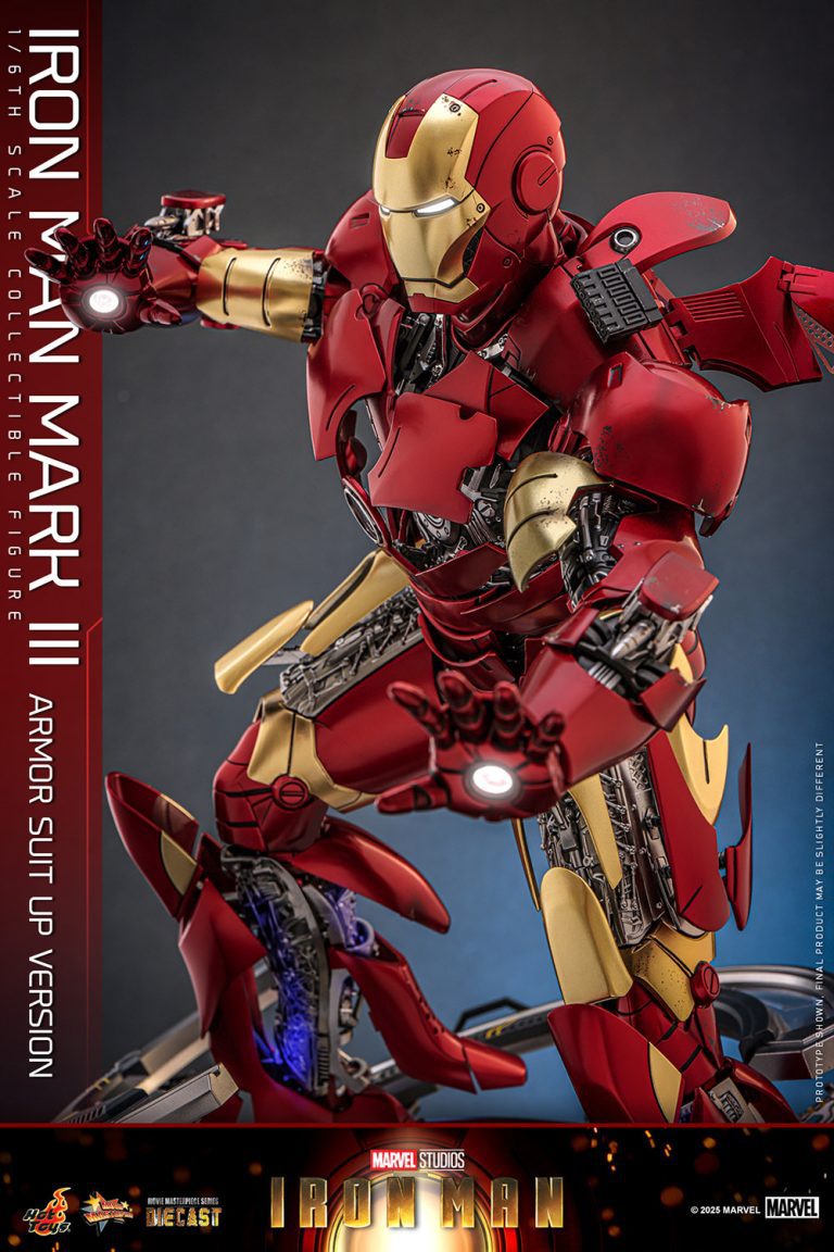 Iron Man Mark III Armor Suit Up Version Sixth Scale Figure Marvel ...