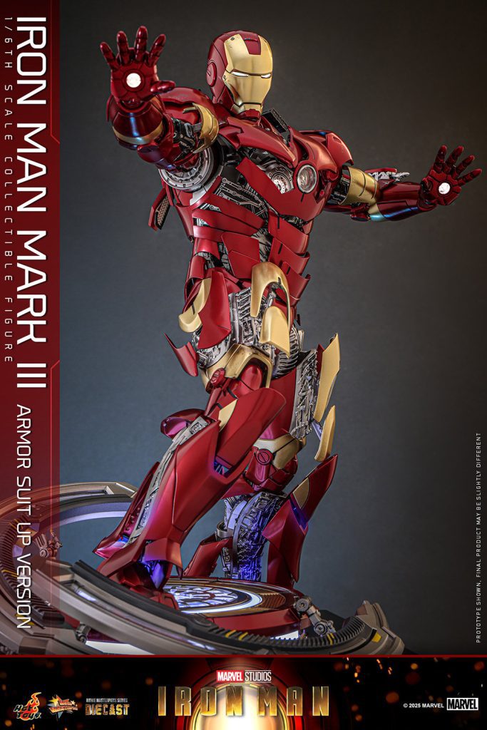 Iron Man Mark III Armor Suit Up Version Sixth Scale Figure Marvel ...