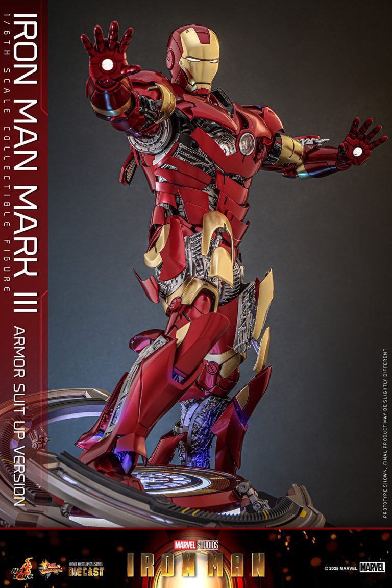 Iron Man Mark III Armor Suit Up Version Sixth Scale Figure Marvel ...