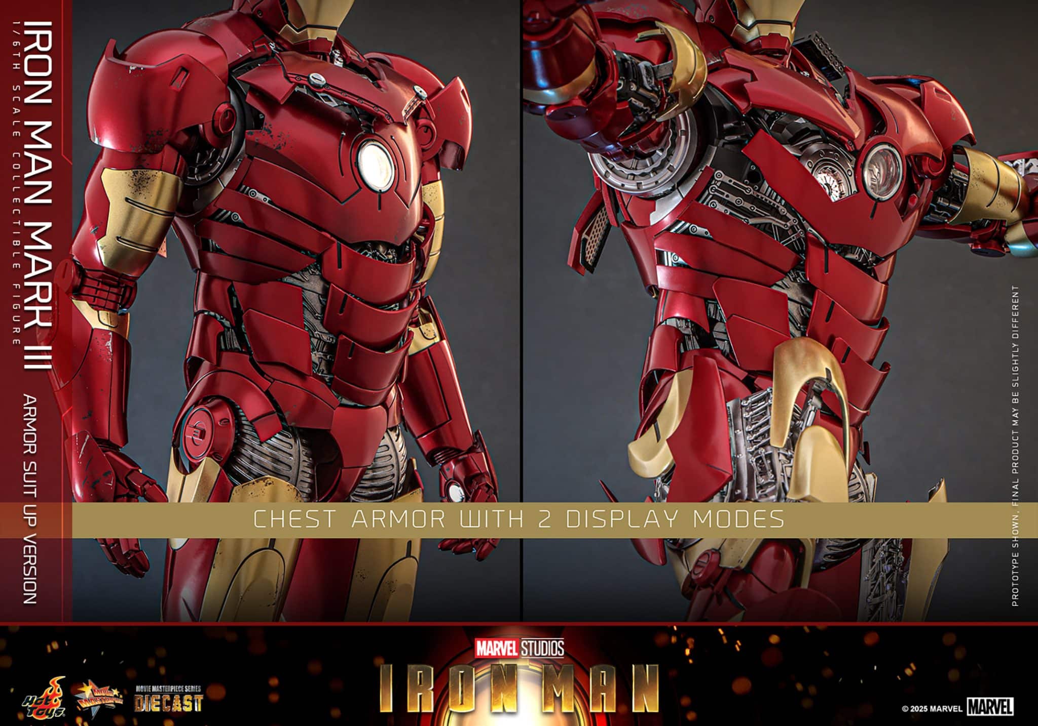 Iron Man Mark III Armor Suit Up Version Sixth Scale Figure Marvel ...