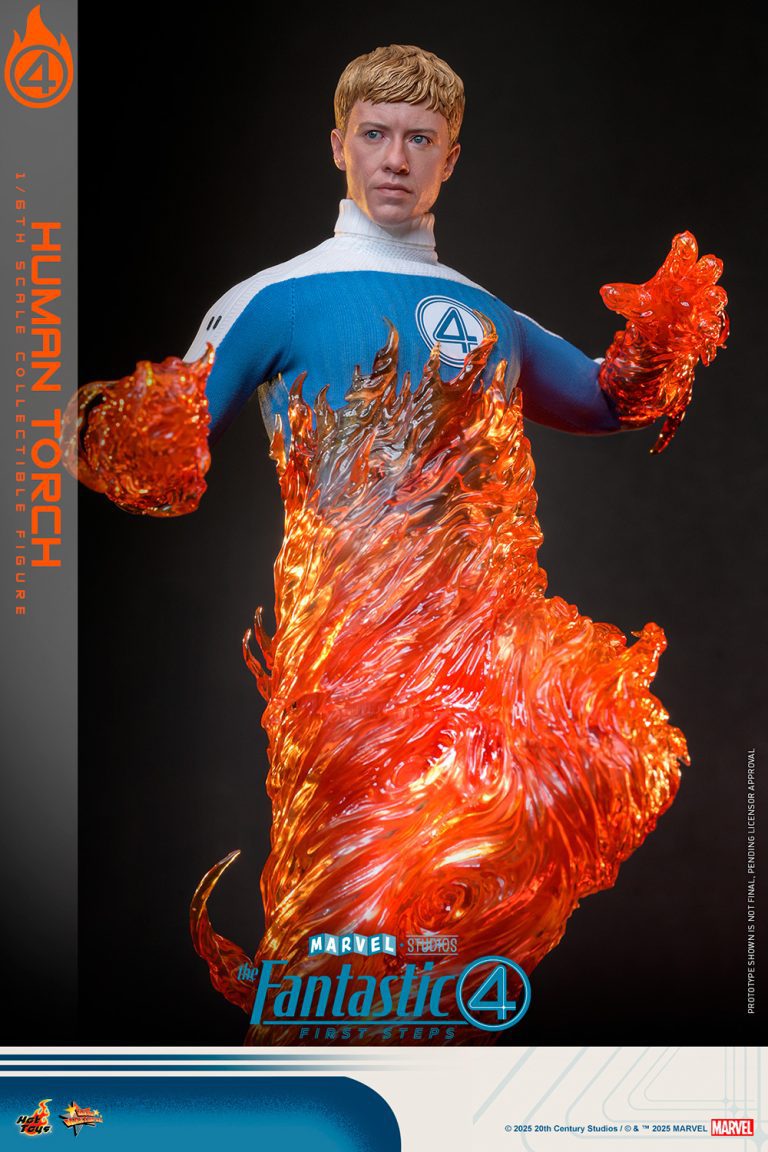 The Human Torch Sixth Scale Figure Fantastic Four Limited Collectible ...