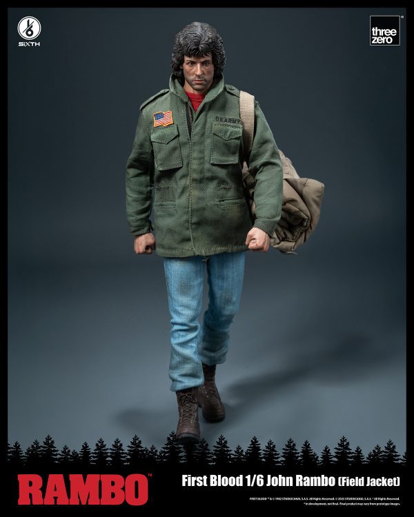 John Rambo Sixth Scale Figure Field Jacket Variant First Blood Limited ...