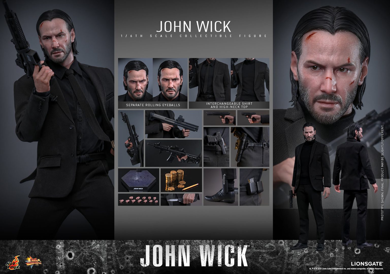 John Wick Sixth Scale Figure Limited Hot Toys Collectible – Comic Concepts