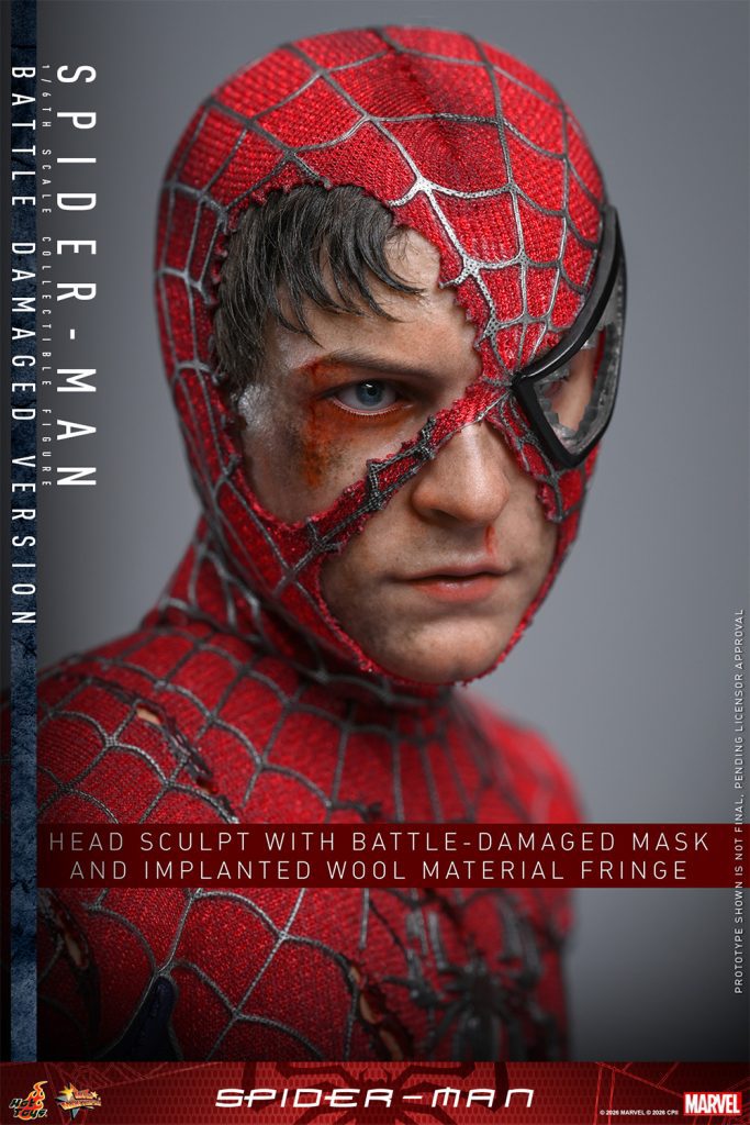Spider-Man Battle Damaged Sixth Scale Figure Tobey Maguire Variant ...